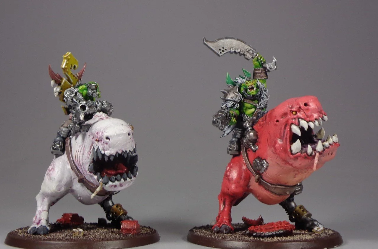 Painting some Bright Green Warhammer 40k Space Orks — Paintedfigs ...