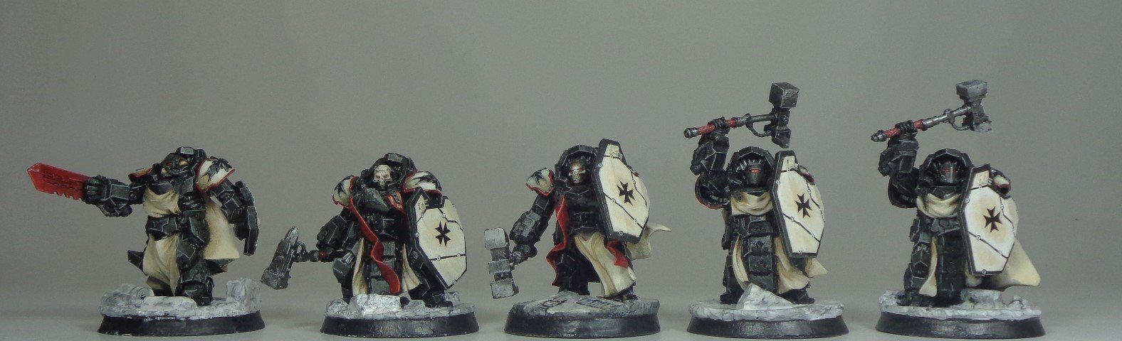 Painting Black Templar Crusaders (At Last!) — Paintedfigs Miniature ...