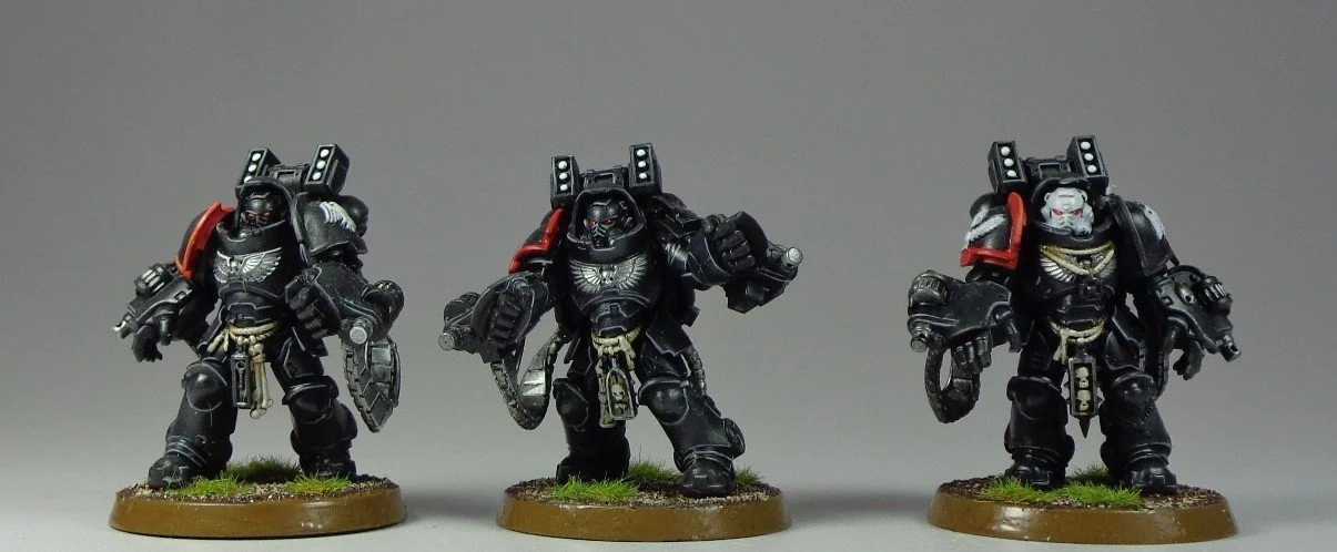 Painted Some Raven Guard Space Marines for 40k — Paintedfigs Miniature ...
