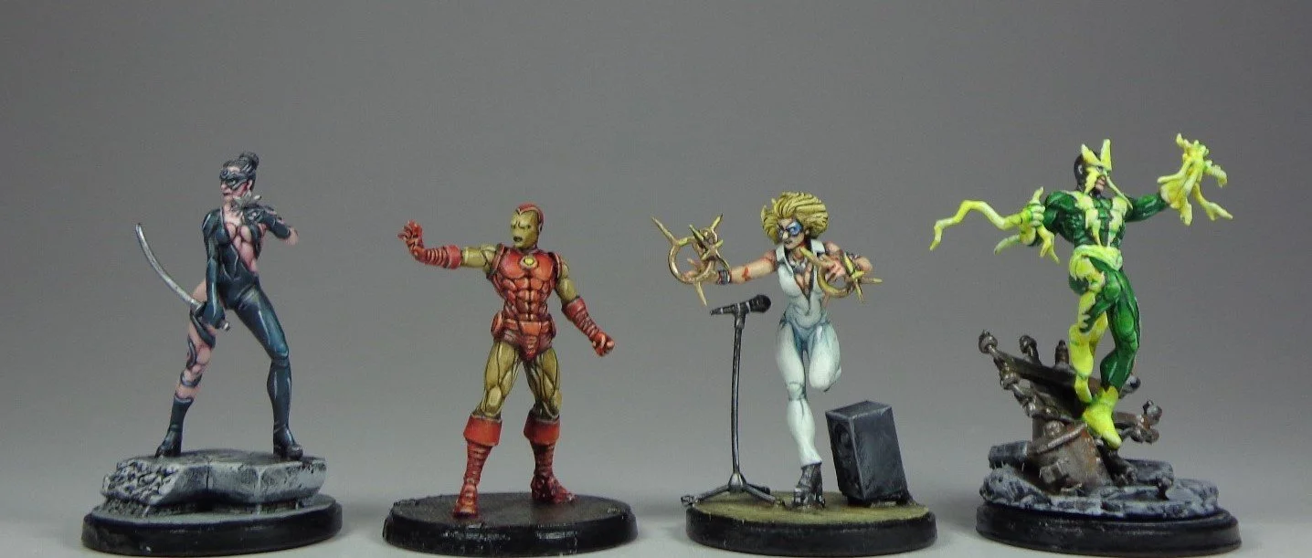 Some 3d Printed Marvel Superhero Miniatures — Paintedfigs Miniature ...