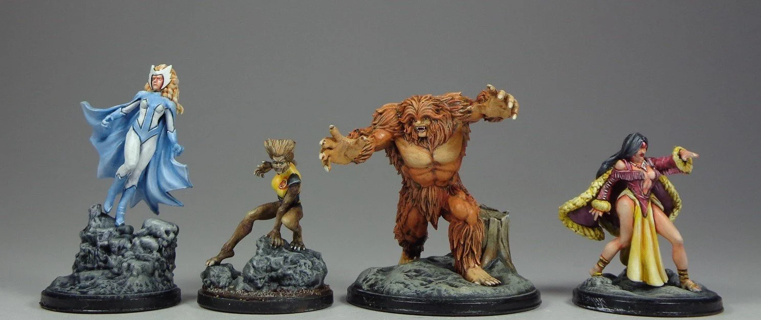 Some 3d Printed Marvel Superhero Miniatures — Paintedfigs Miniature ...