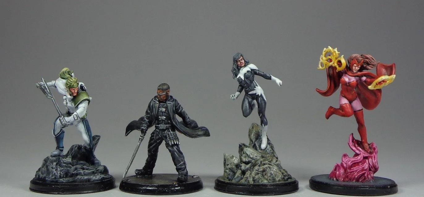 Some 3d Printed Marvel Superhero Miniatures — Paintedfigs Miniature ...