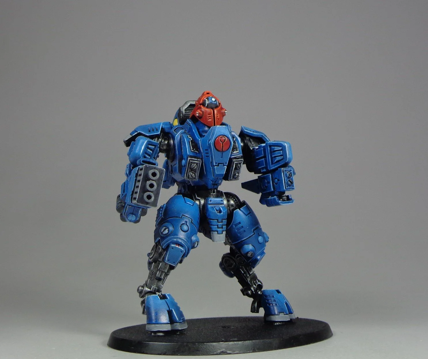 Some Blue and Red Tau with Cork Basing — Paintedfigs Miniature Painting ...