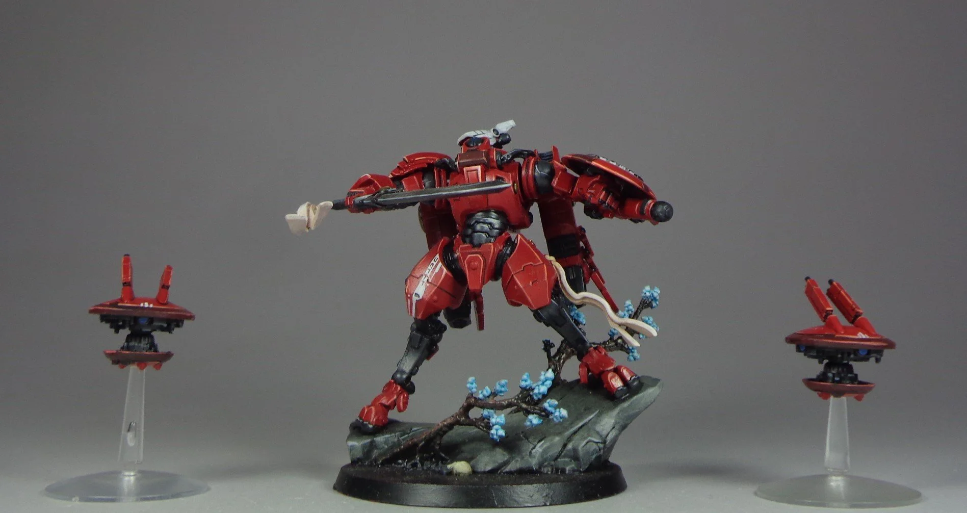 Some Blue and Red Tau with Cork Basing — Paintedfigs Miniature Painting ...