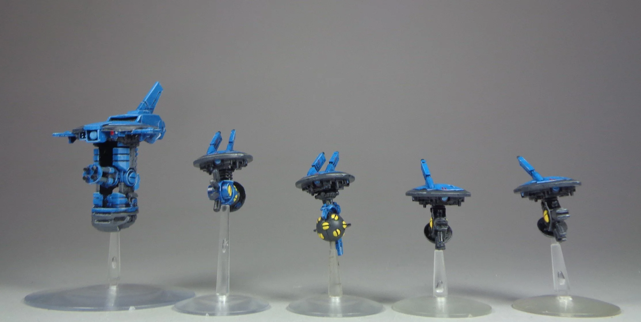 Some Blue and Red Tau with Cork Basing — Paintedfigs Miniature Painting ...