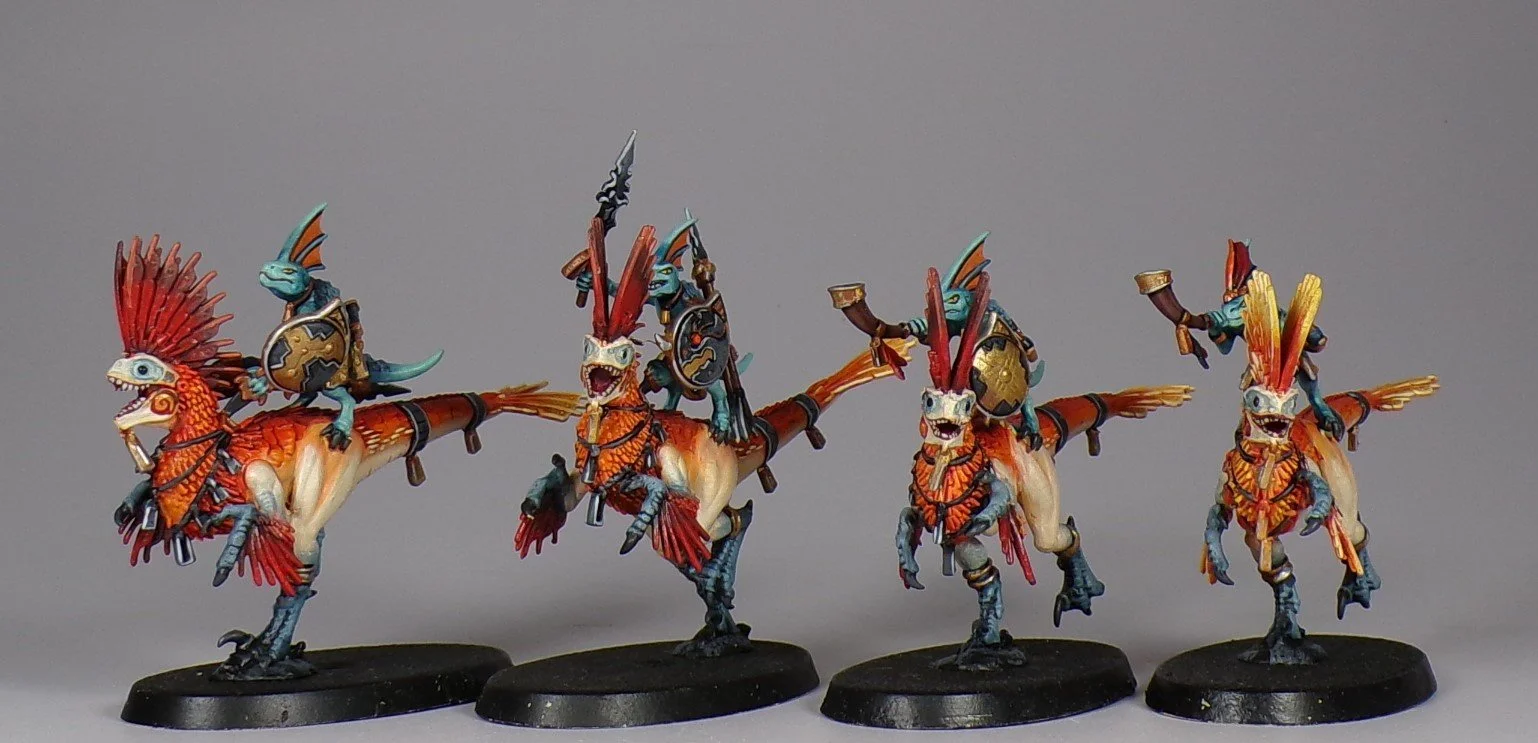 Painting the New(ish) Age of Sigmar Seraphon — Paintedfigs Miniature ...