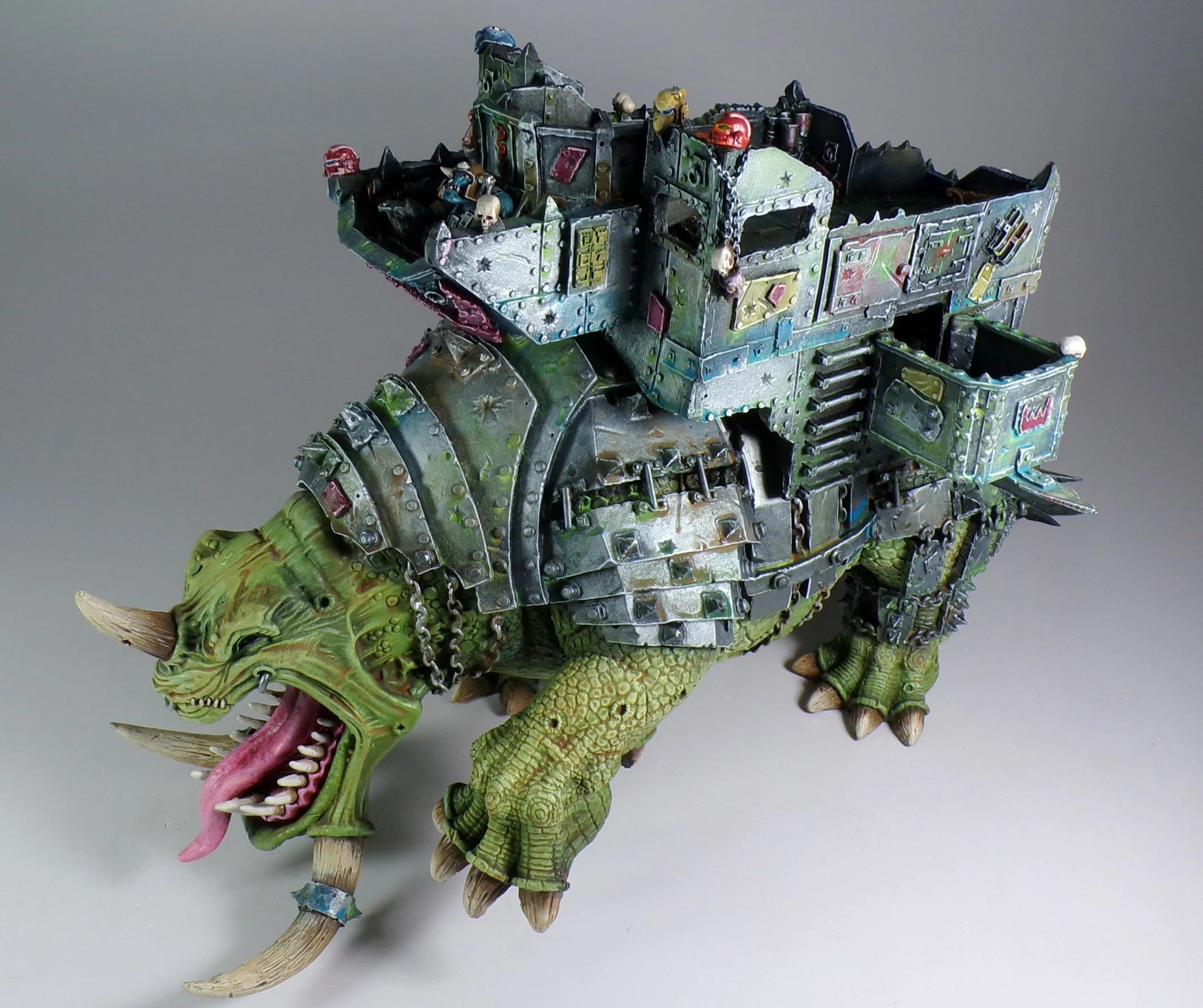 Painting Space Ork Forgeworld Squiggoths! — Paintedfigs Miniature ...