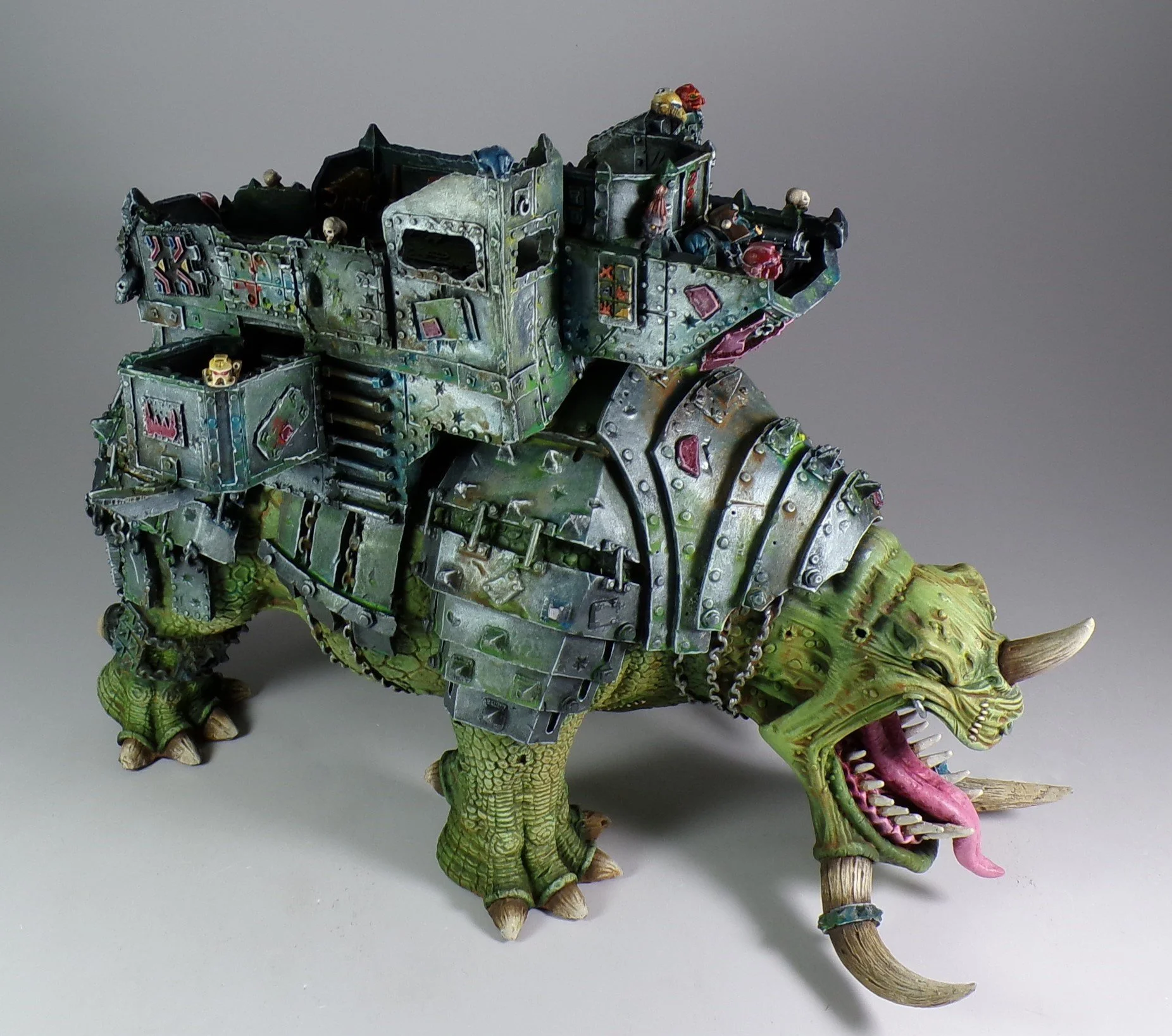 Painting Space Ork Forgeworld Squiggoths! — Paintedfigs Miniature ...