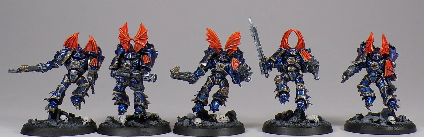 Color Shifting 40k Chaos Night Lords — Paintedfigs Miniature Painting ...
