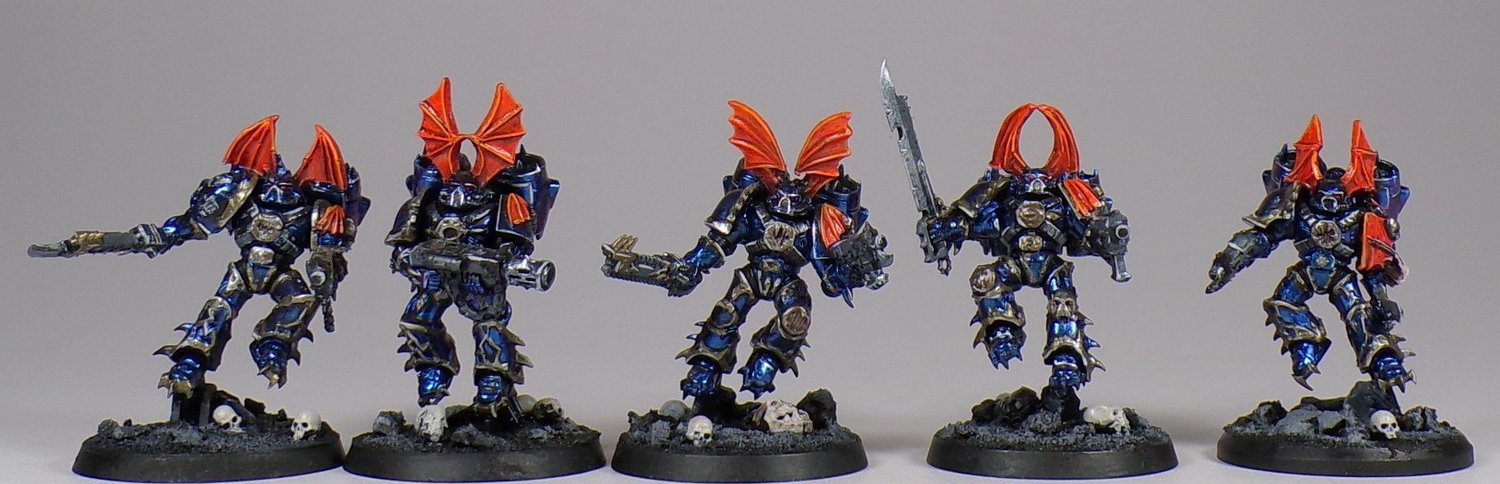 Color Shifting 40k Chaos Night Lords — Paintedfigs Miniature Painting ...