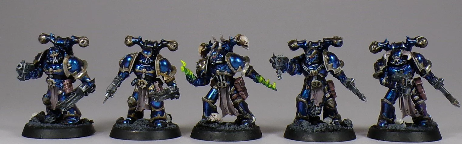 Color Shifting 40k Chaos Night Lords — Paintedfigs Miniature Painting ...