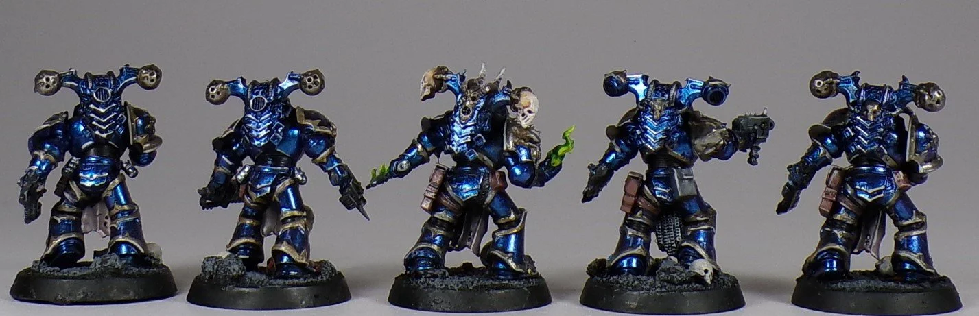 Color Shifting 40k Chaos Night Lords — Paintedfigs Miniature Painting ...