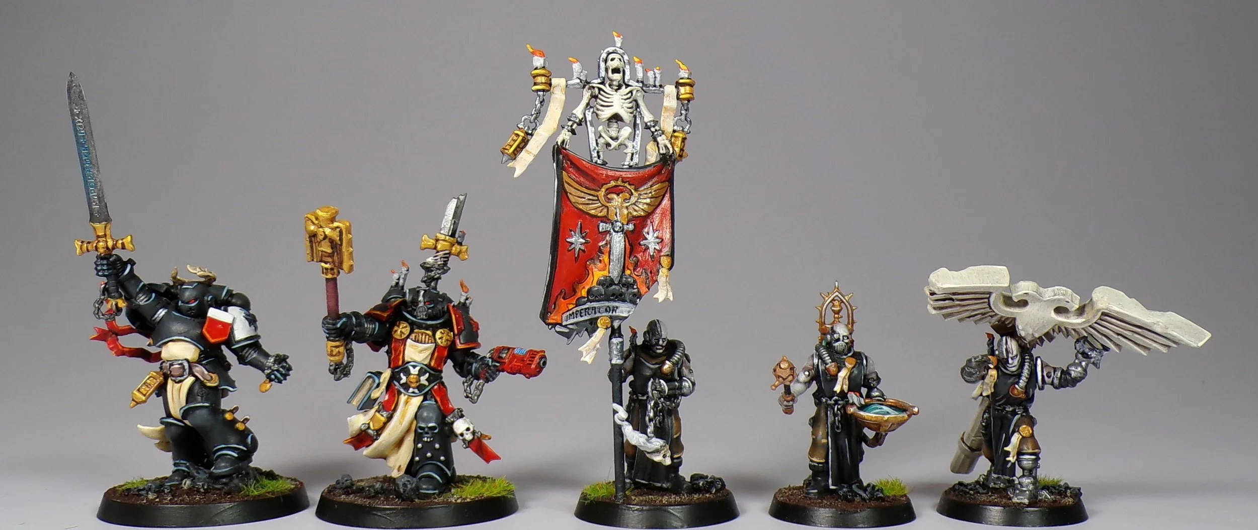 Exhibition-Painted Black Templars! — Paintedfigs Miniature Painting Service