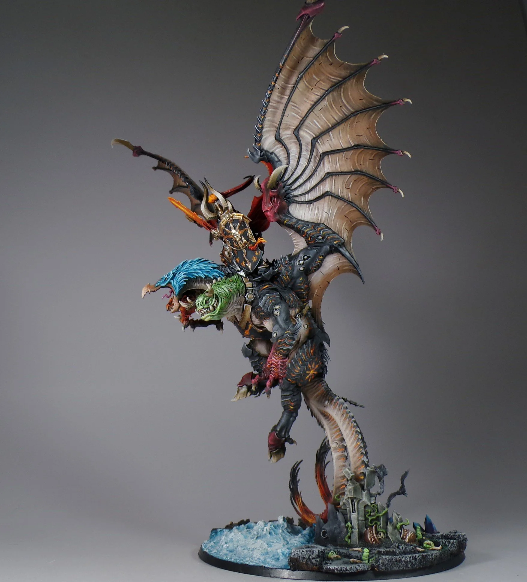 Age of Sigmar: Painting Archaon Everchosen and his Varanguard ...