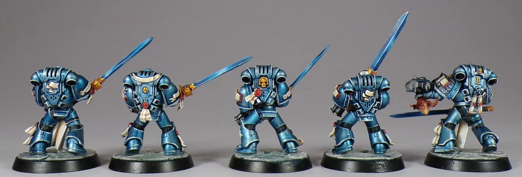 Grey Knights: NMM-Painted Swords and Broken Glass Bases — Paintedfigs ...