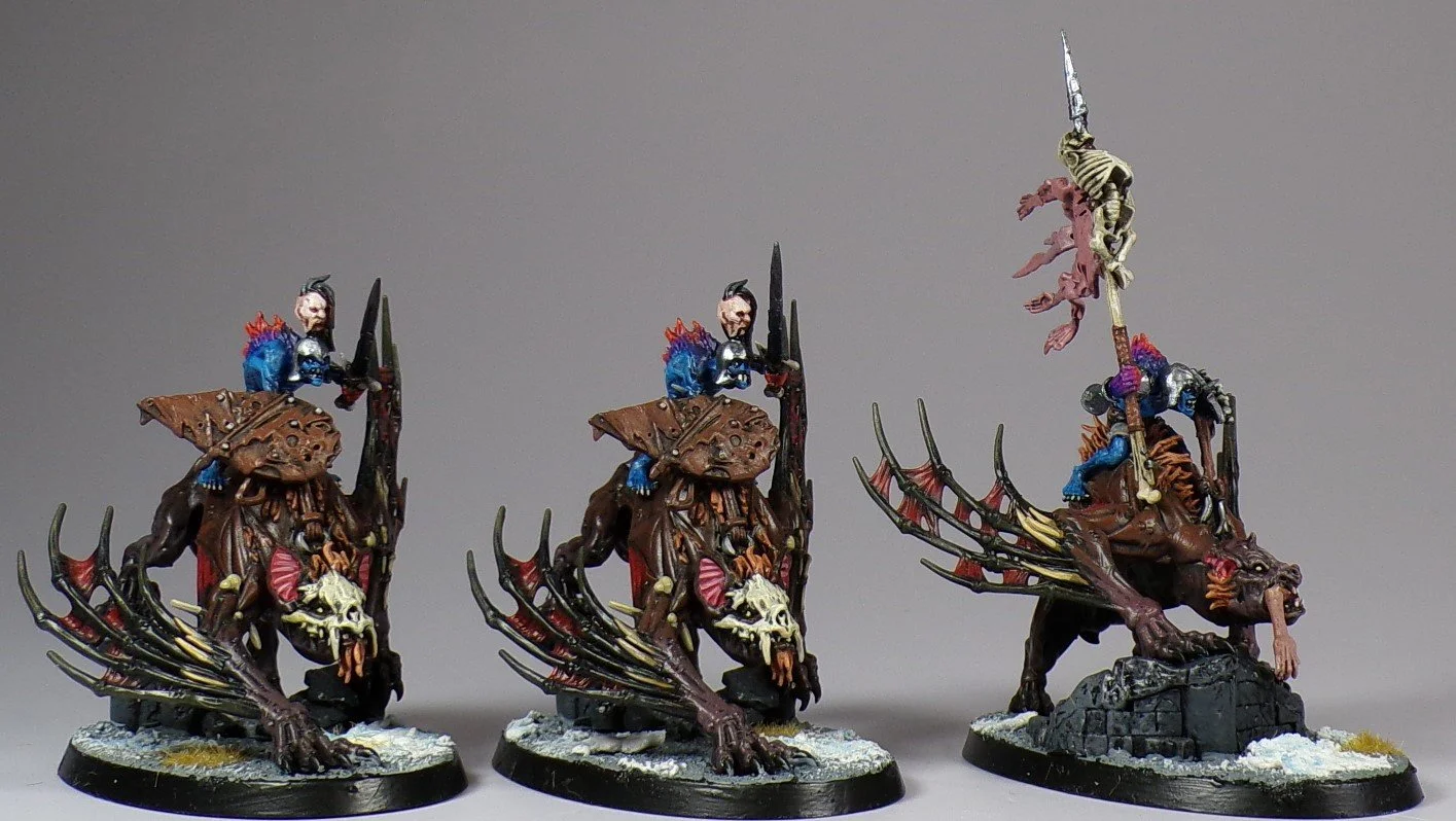Age of Sigmar: Painting Blue Flesh-Eater Courts — Paintedfigs Miniature ...