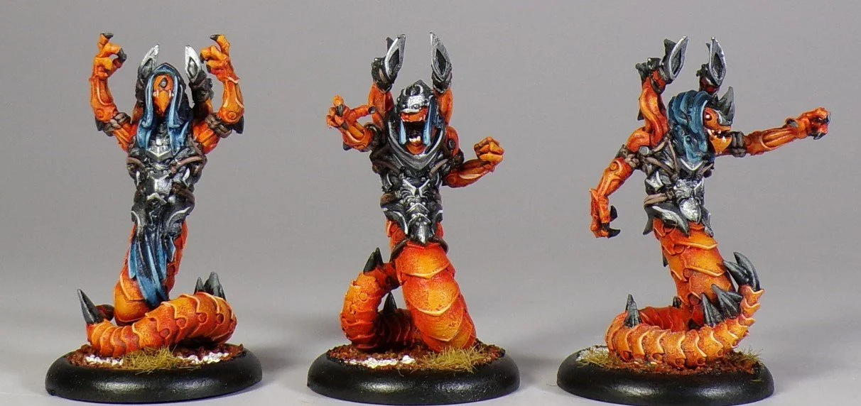 Warmachine MkIV: Some Khymarera Shadowflame Miniature Painting Service — Paintedfigs Miniature ...