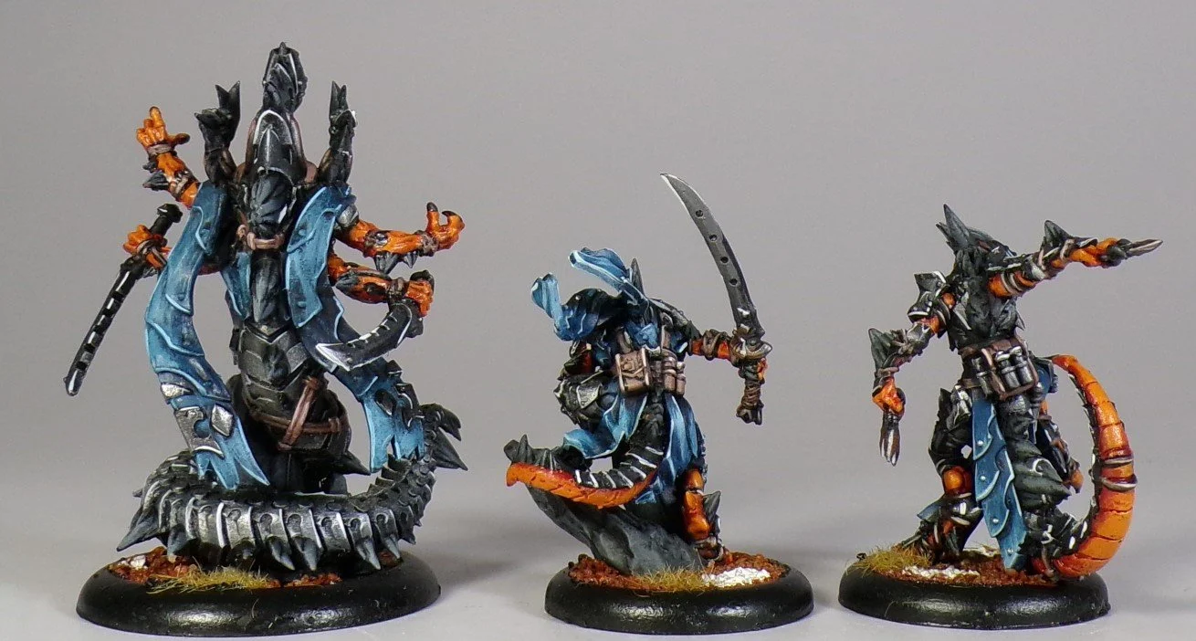 Warmachine MkIV: Some Khymarera Shadowflame Miniature Painting Service — Paintedfigs Miniature ...