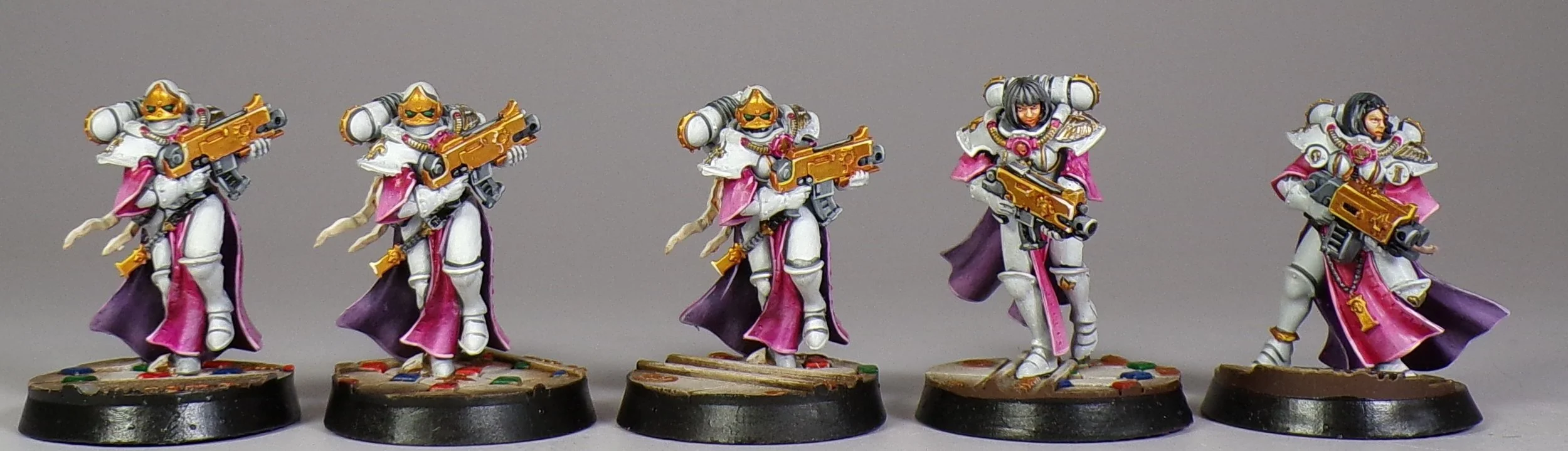 40k: Pink Battle Sisters! — Paintedfigs Miniature Painting Service