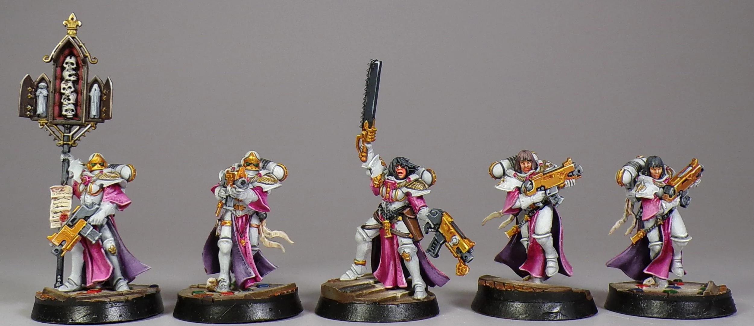 40k: Pink Battle Sisters! — Paintedfigs Miniature Painting Service