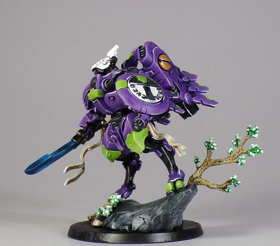 Neon Genesis-Inspired Tau Armor — Paintedfigs Miniature Painting Service