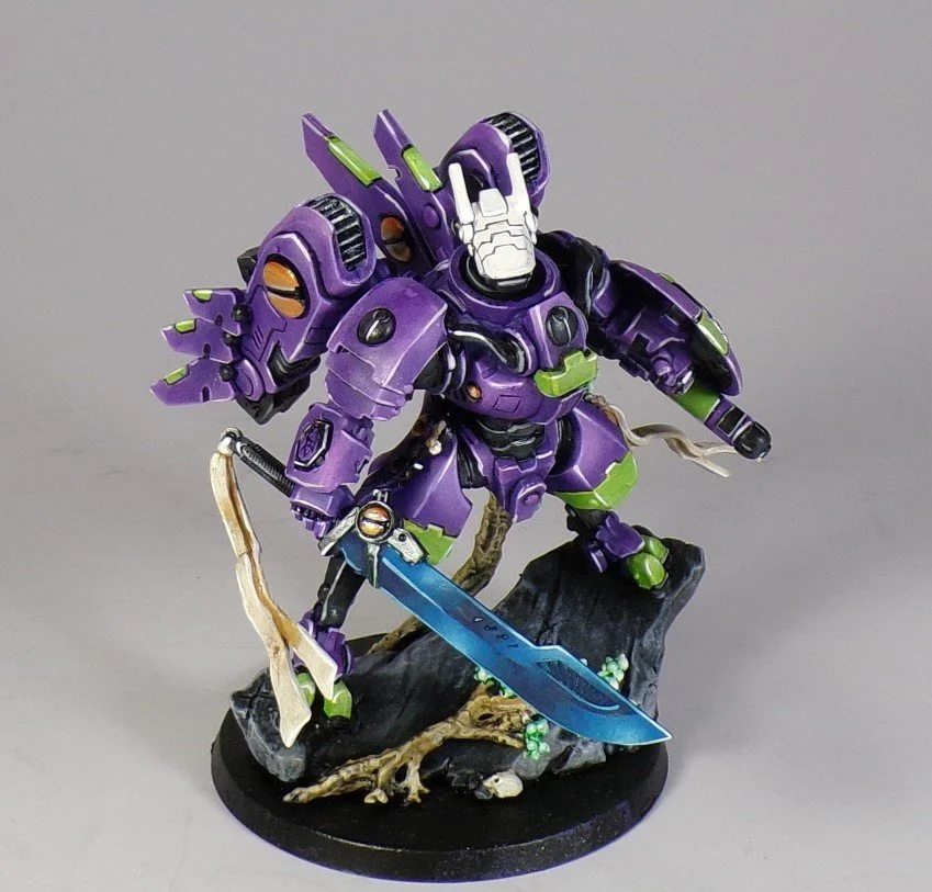 Neon Genesis-Inspired Tau Armor — Paintedfigs Miniature Painting Service