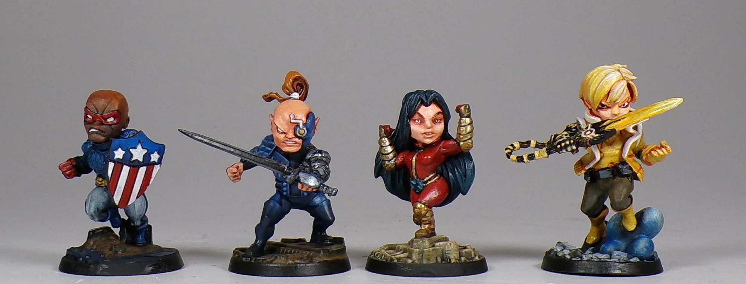 Some new Standard Quality Marvel United minis painted! — Paintedfigs ...