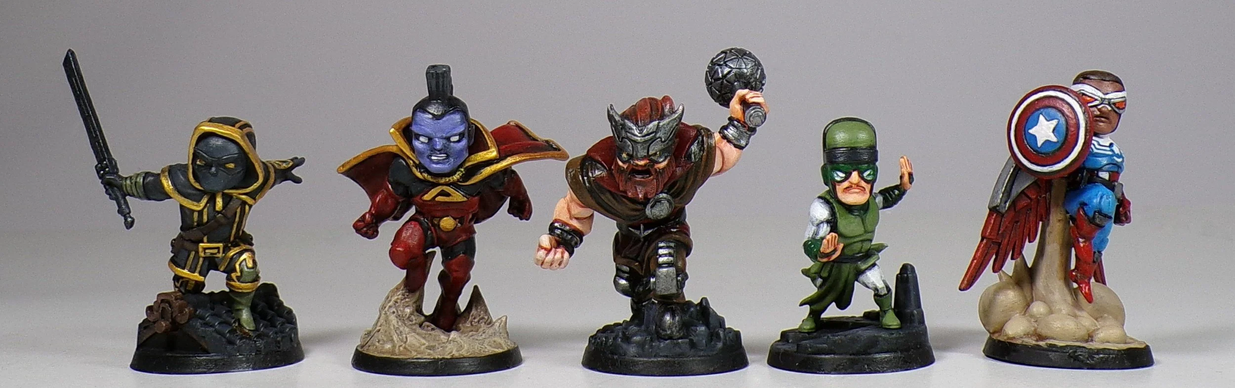 Some new Standard Quality Marvel United minis painted! — Paintedfigs ...