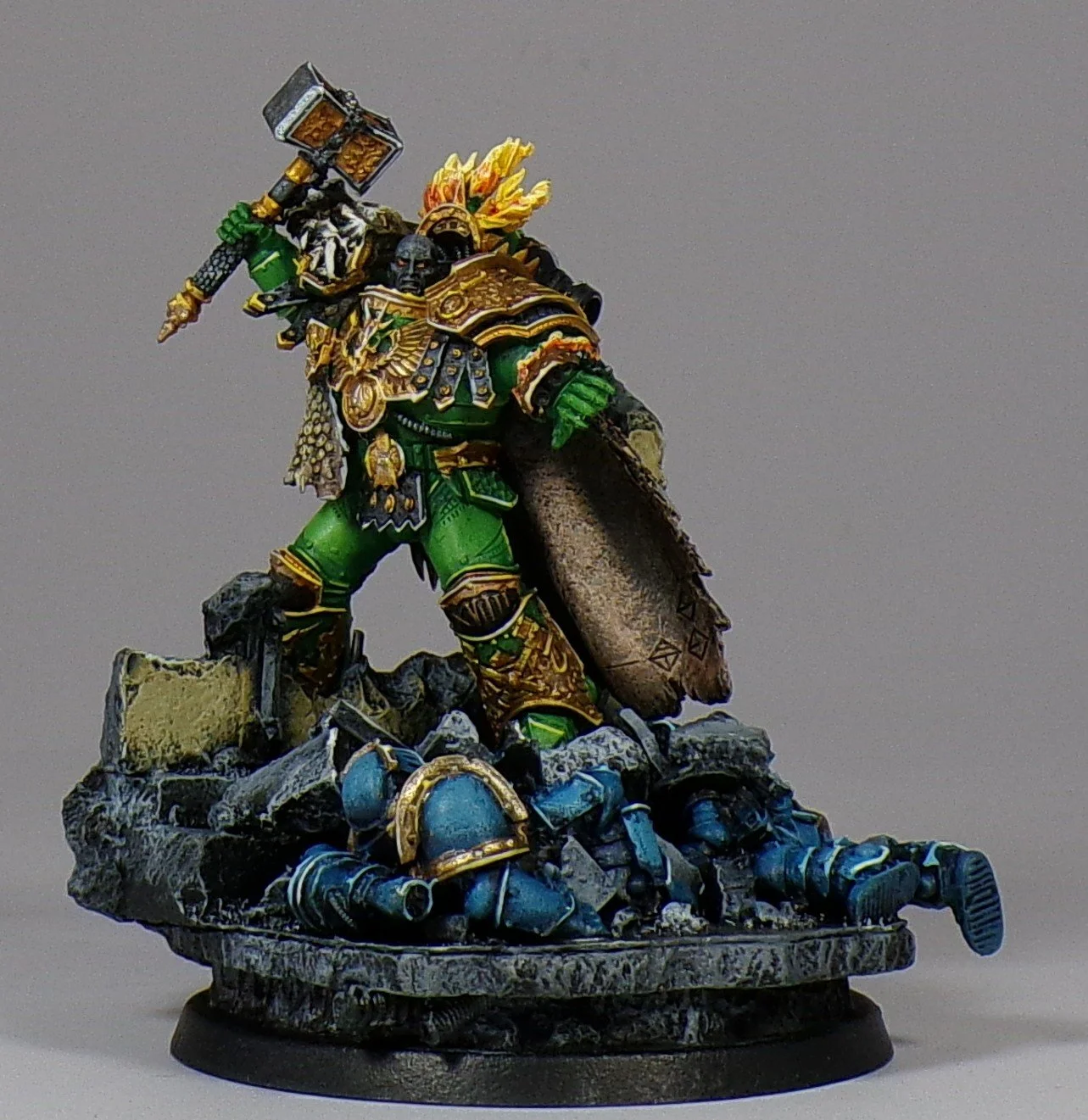 40k Salamander Space Marines and Chaos Knights painted! — Paintedfigs ...
