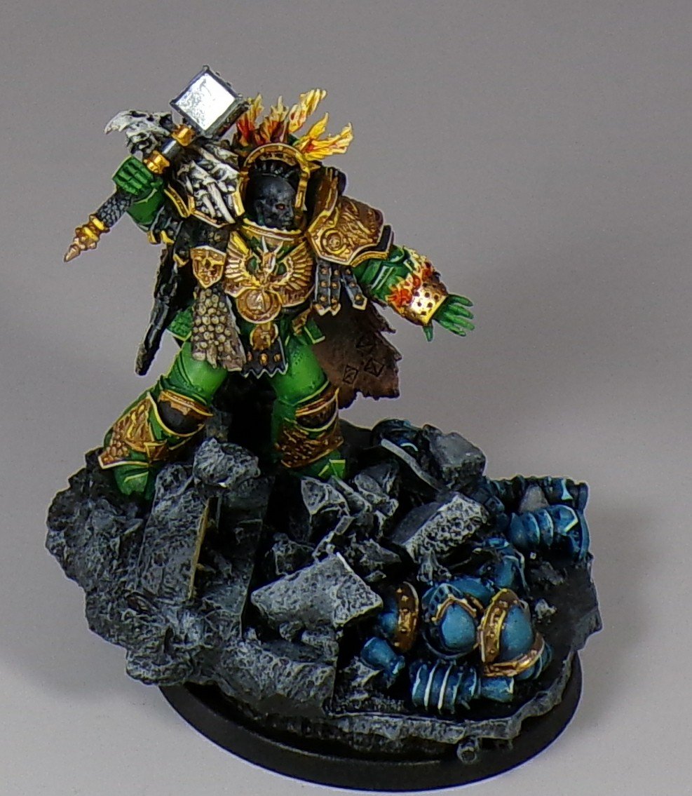 40k Salamander Space Marines and Chaos Knights painted! — Paintedfigs ...