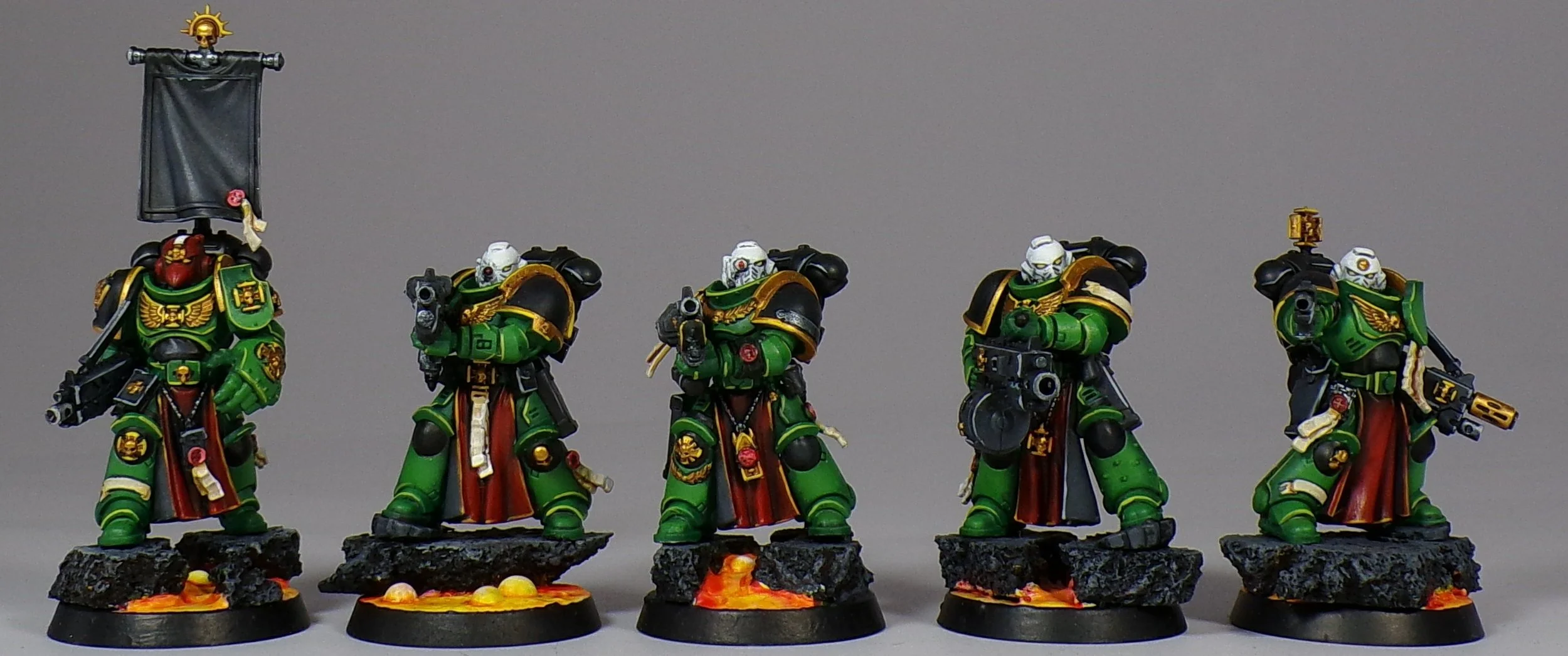 40k Salamander Space Marines and Chaos Knights painted! — Paintedfigs ...
