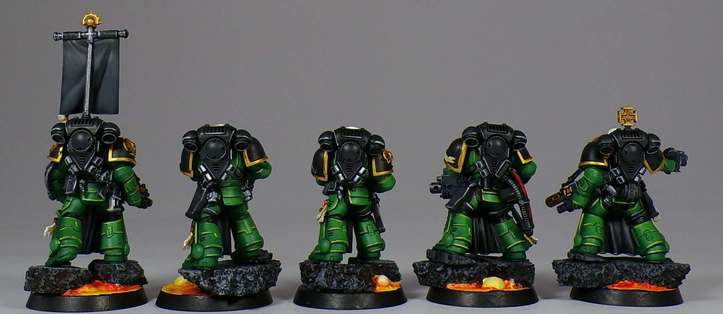 40k Salamander Space Marines and Chaos Knights painted! — Paintedfigs ...