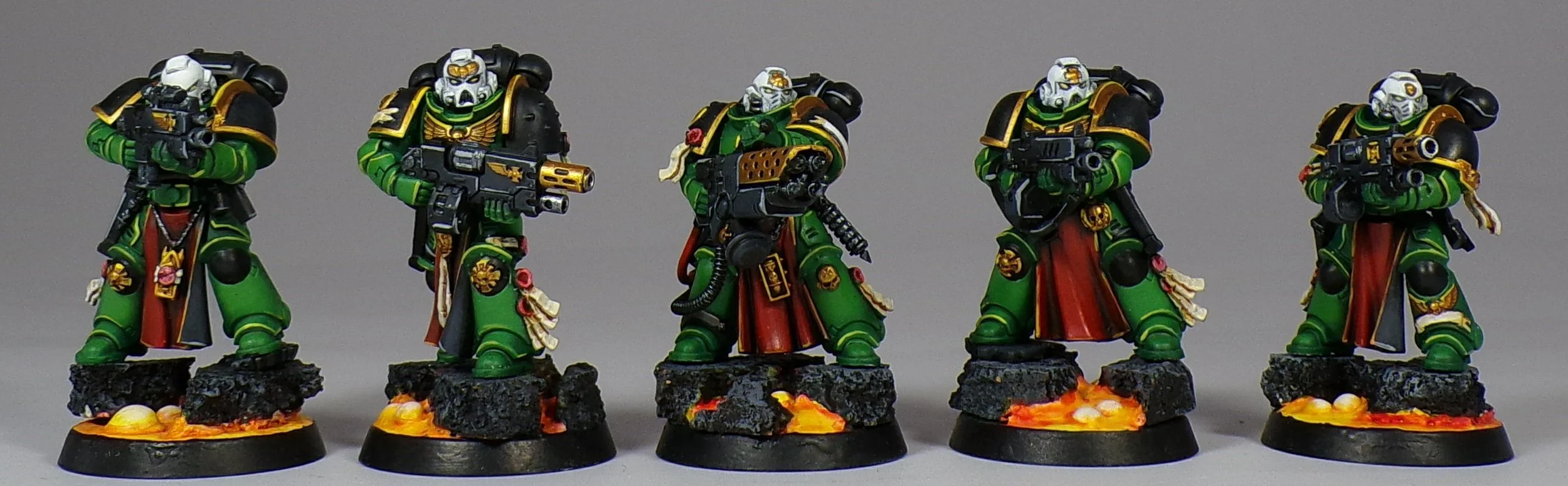 40k Salamander Space Marines and Chaos Knights painted! — Paintedfigs ...