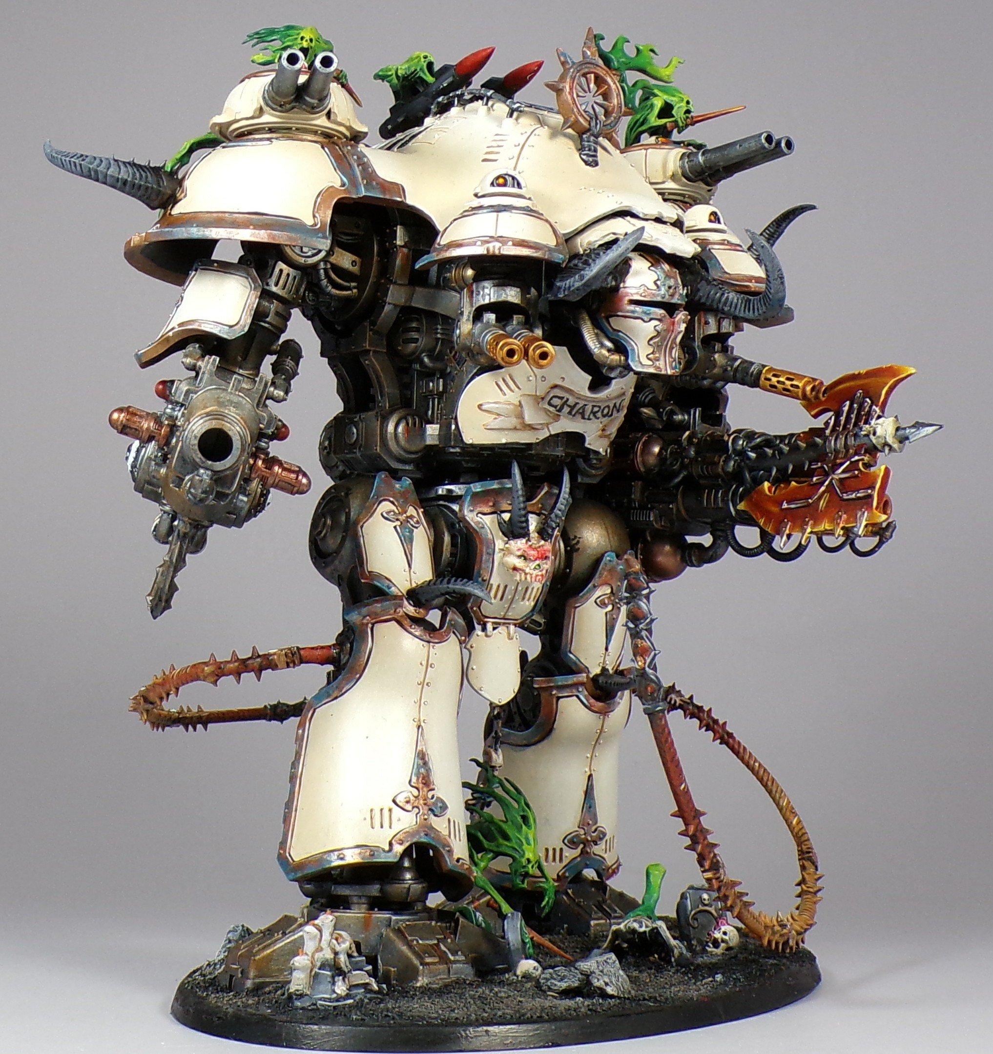 Chaos Knights with Bubbling Green Chaos Bases (Warhammer 40k ...