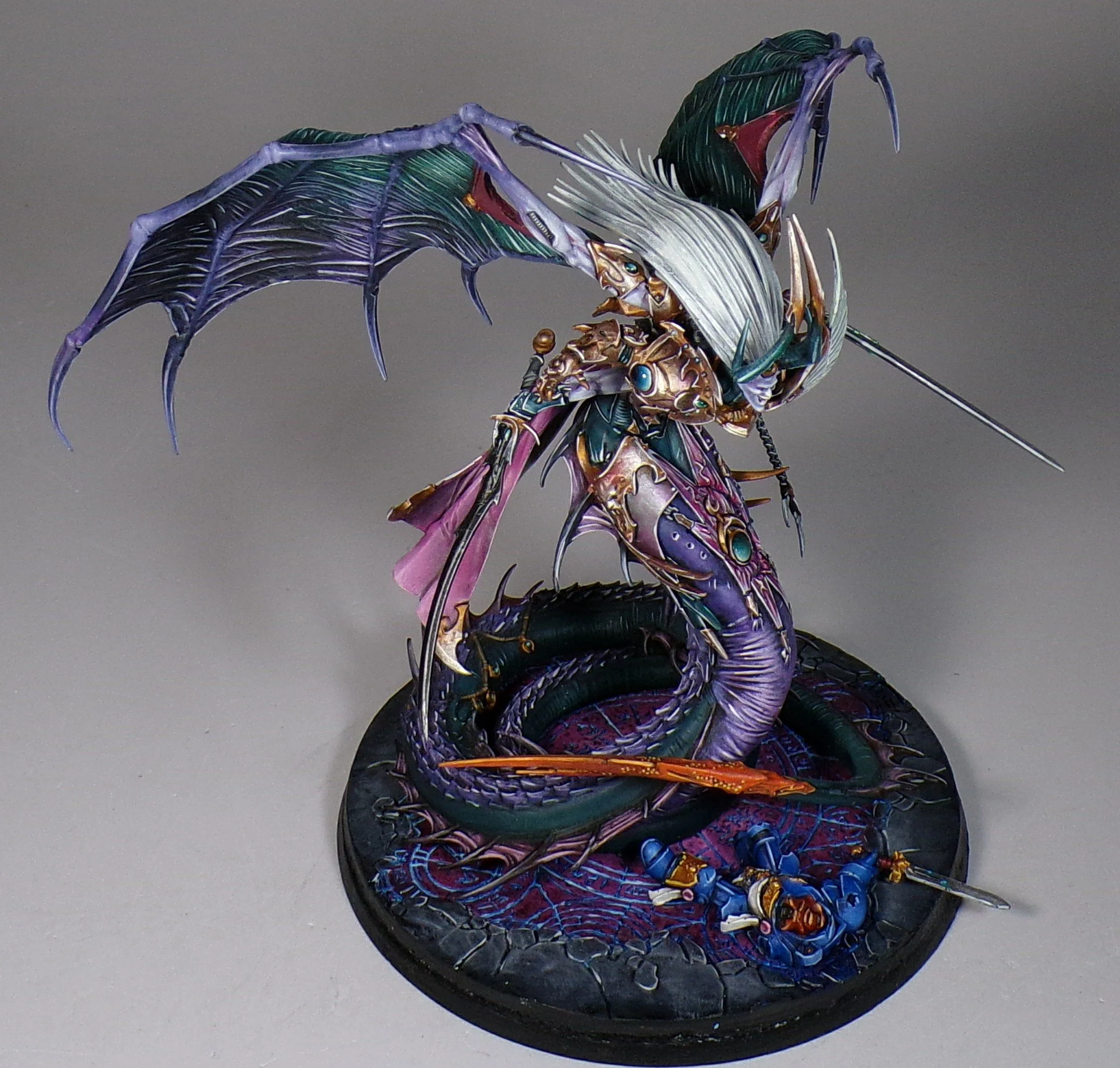 Warhammer 40k: Painting Fulgrim – Daemon Primarch of Slaanesh, and his ...