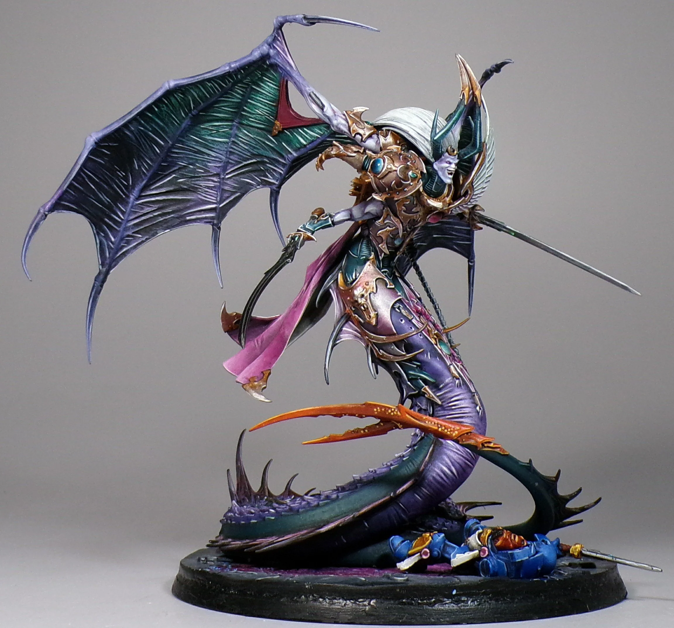 Warhammer 40k: Painting Fulgrim – Daemon Primarch of Slaanesh, and his ...