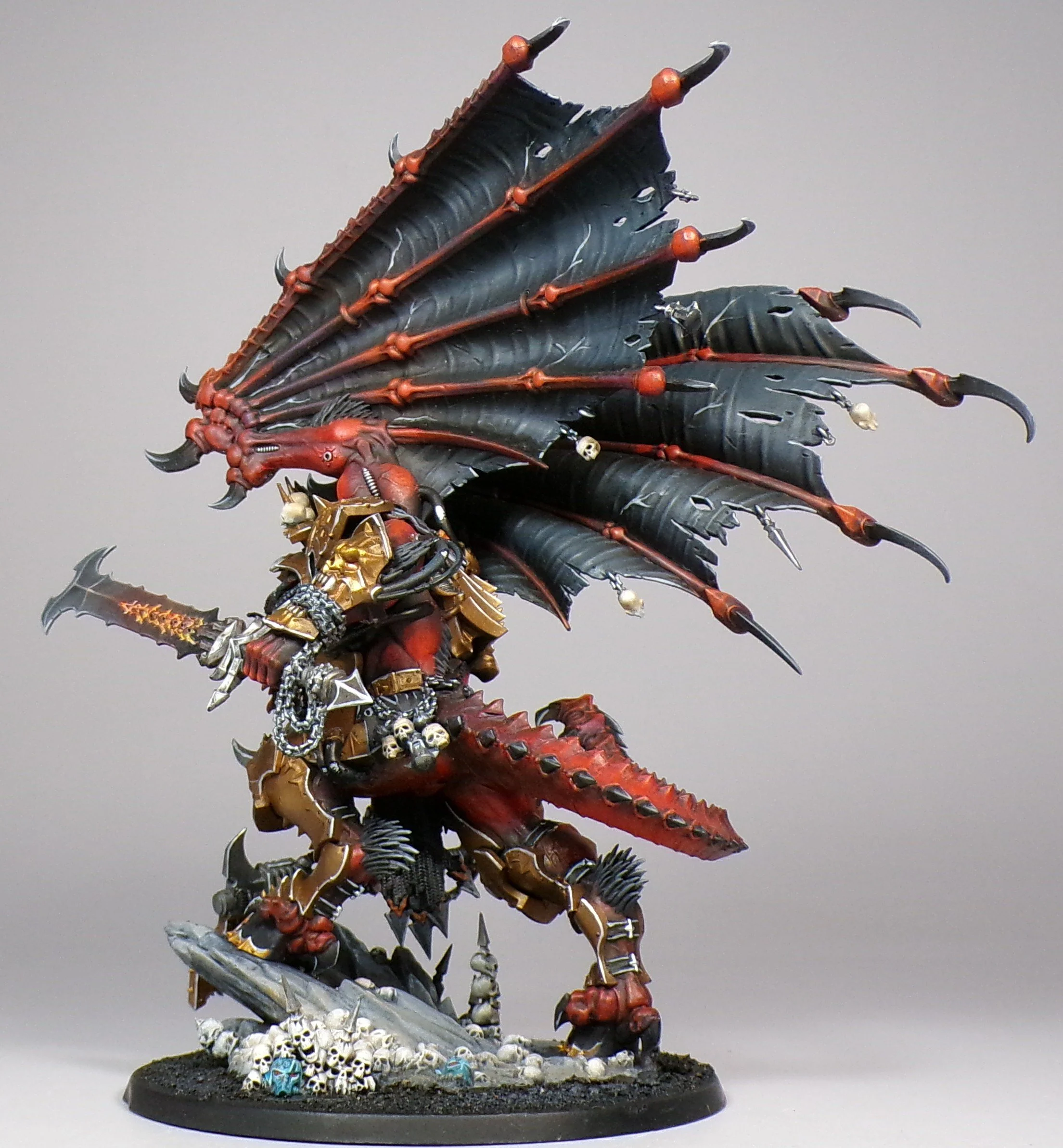 Warhammer 40k: Painting Fulgrim – Daemon Primarch of Slaanesh, and his ...