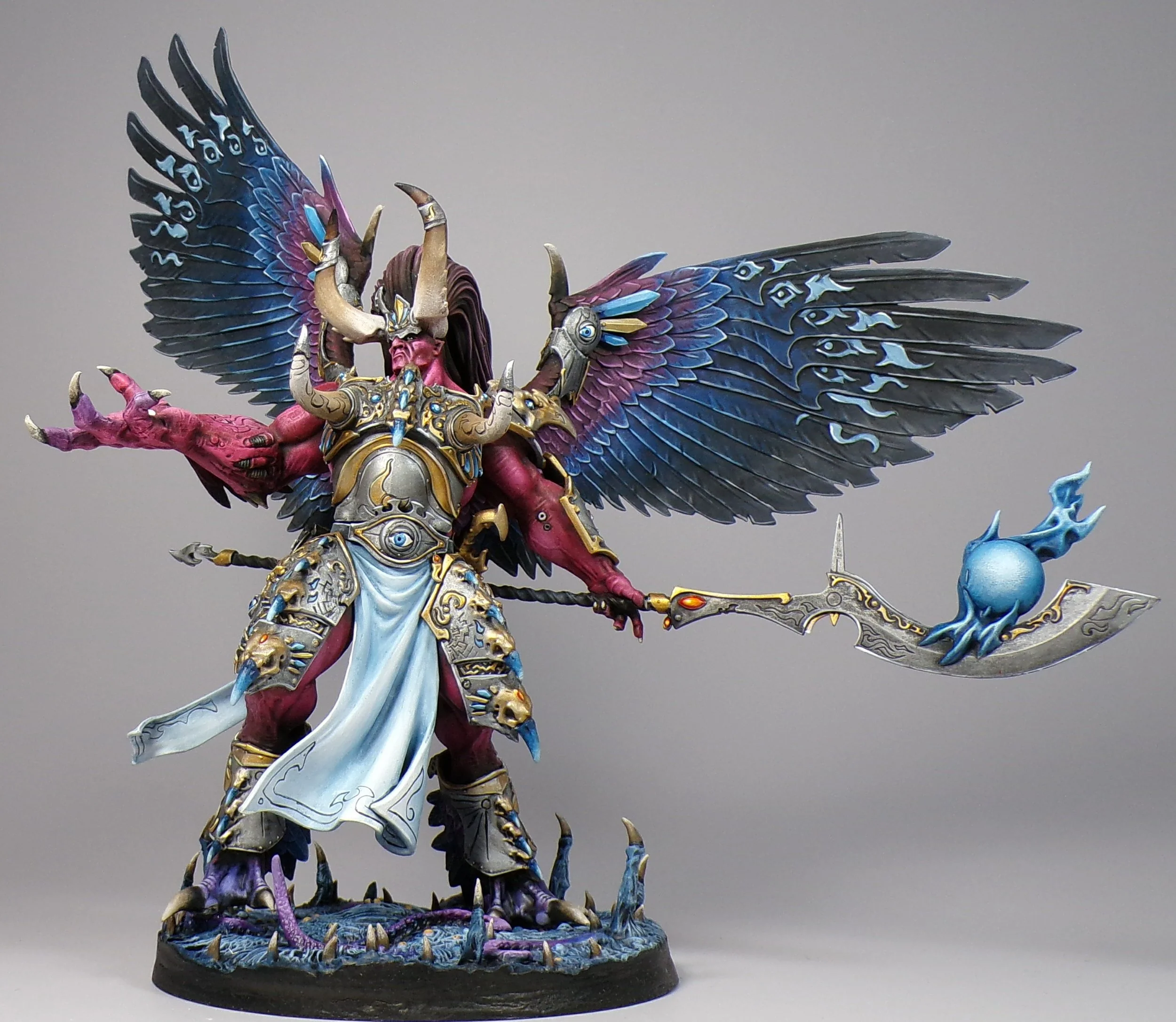 Warhammer 40k: Painting Fulgrim – Daemon Primarch of Slaanesh, and his ...