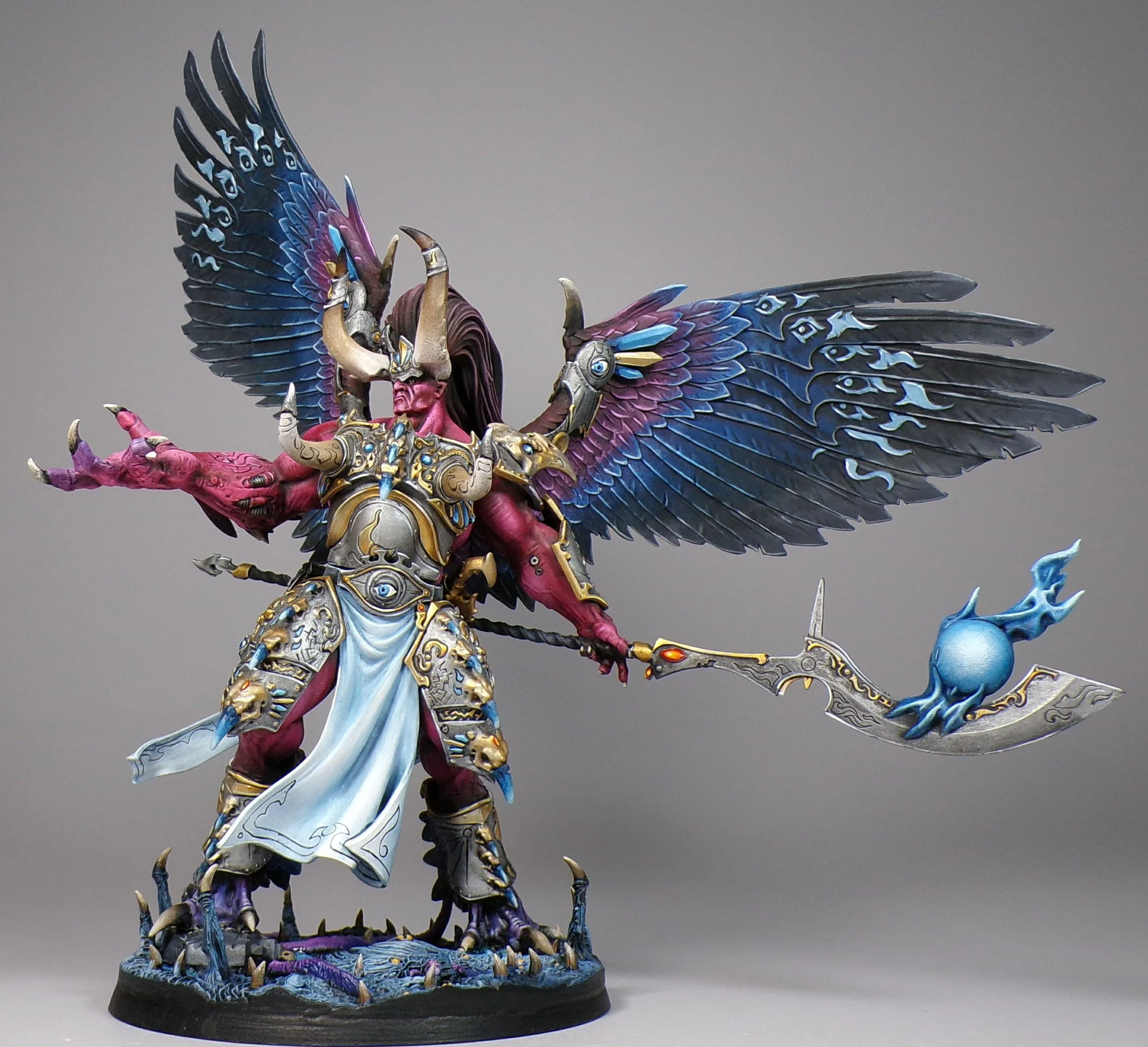 Warhammer 40k: Painting Fulgrim – Daemon Primarch of Slaanesh, and his ...