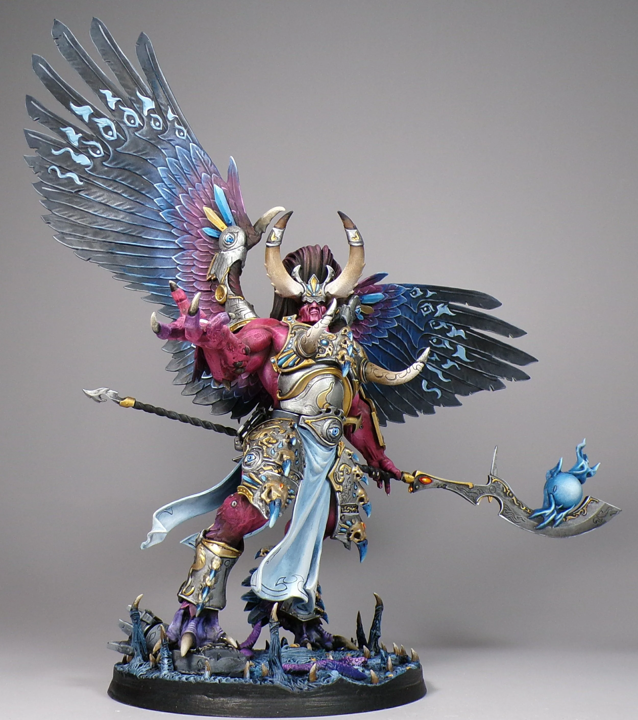 Warhammer 40k: Painting Fulgrim – Daemon Primarch of Slaanesh, and his ...