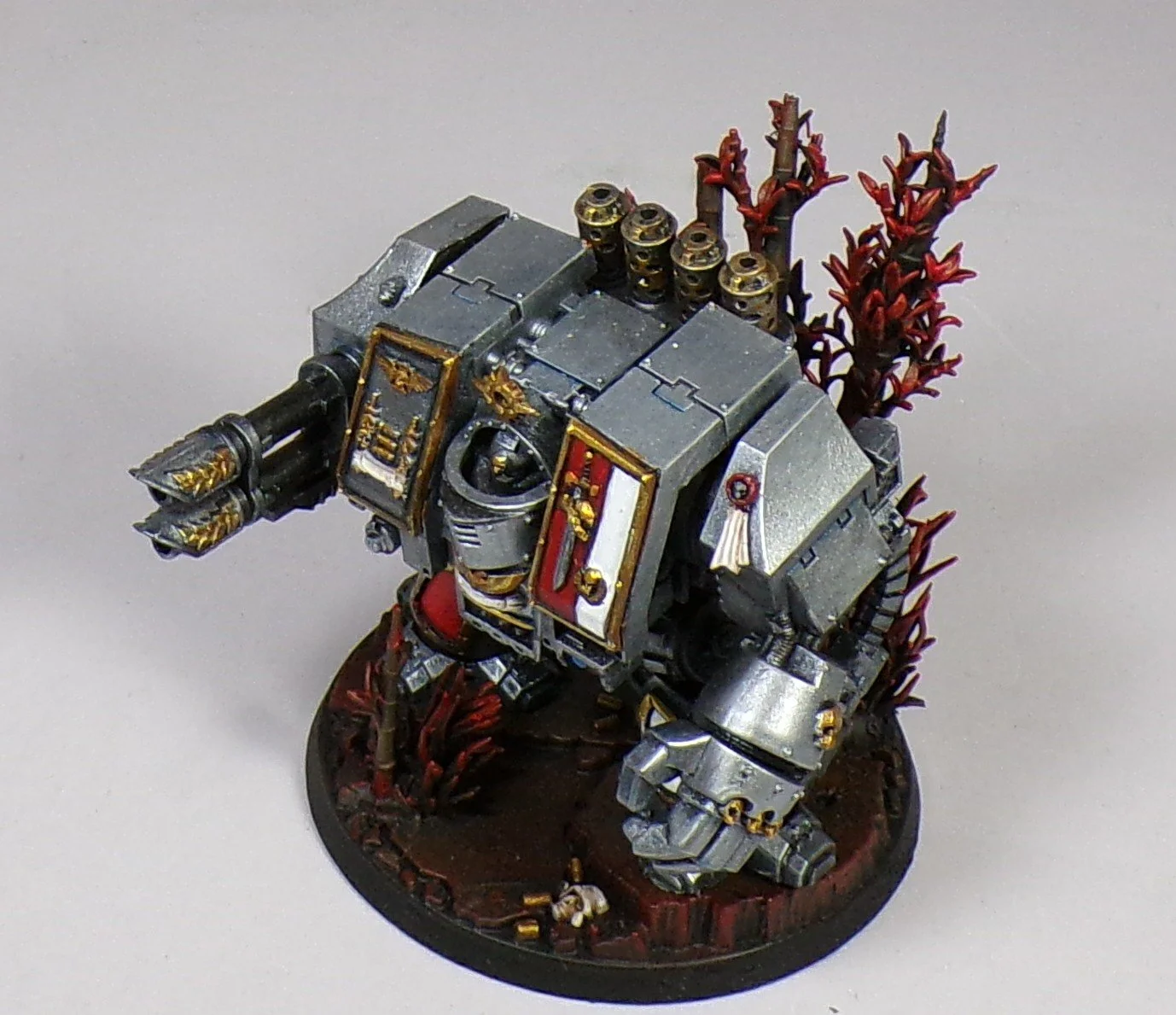 40k: Standard Quality Grey Knights with Red Bamboo Bases — Paintedfigs ...
