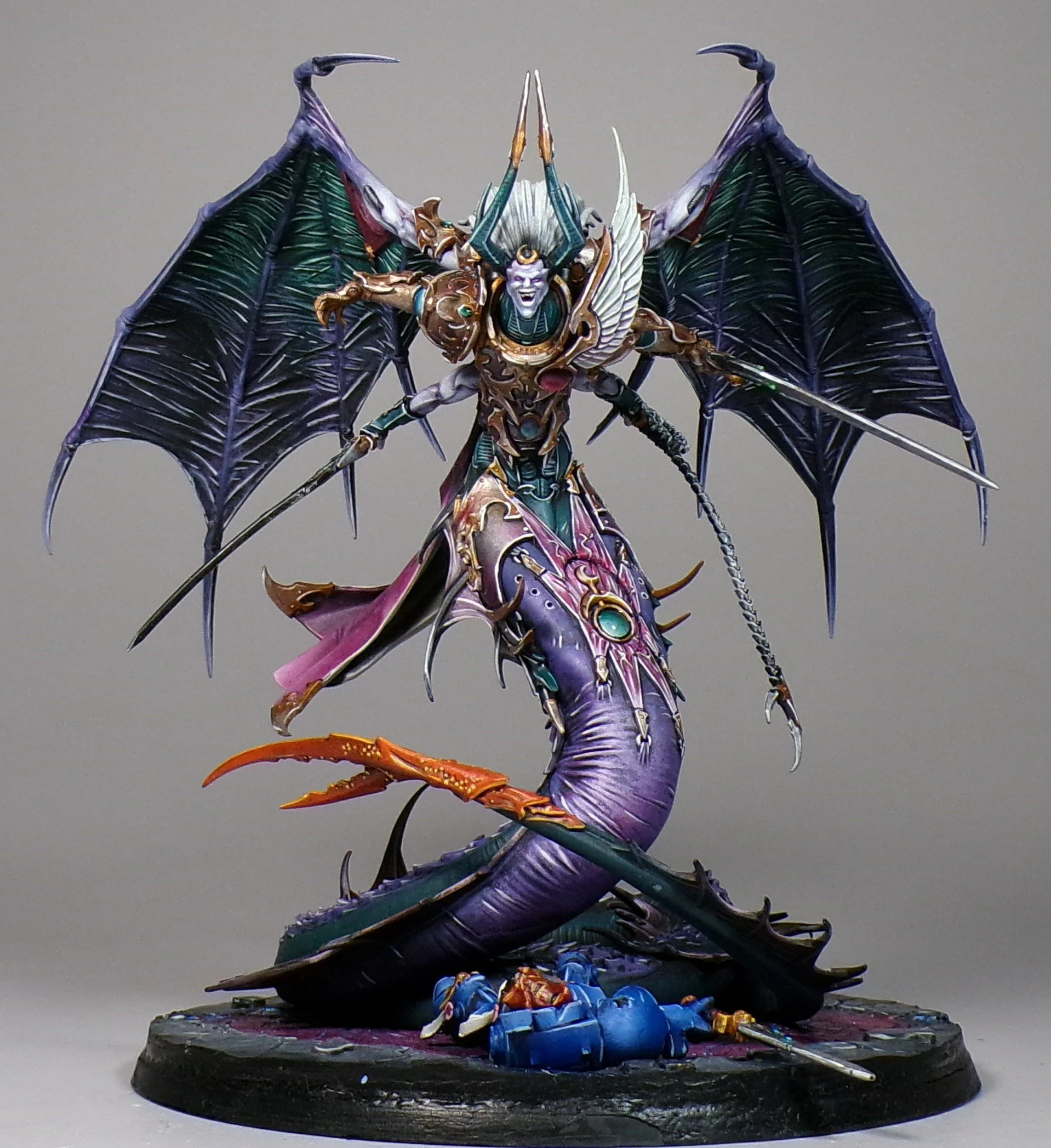 Warhammer 40k: Painting Fulgrim – Daemon Primarch of Slaanesh, and his ...