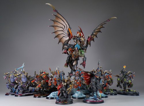 Age of Sigmar: Painting Archaon Everchosen and his Varanguard ...