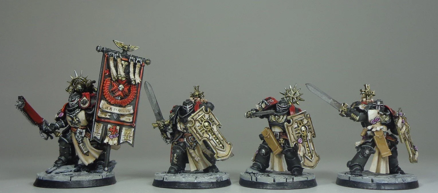 Painting Black Templar Crusaders (At Last!) — Paintedfigs Miniature ...