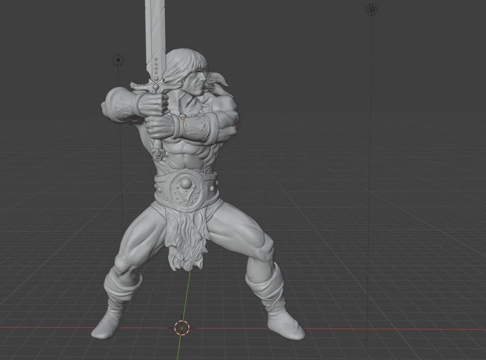 We Made Our Own Conan And Learned Oil Painting to Paint Him ...