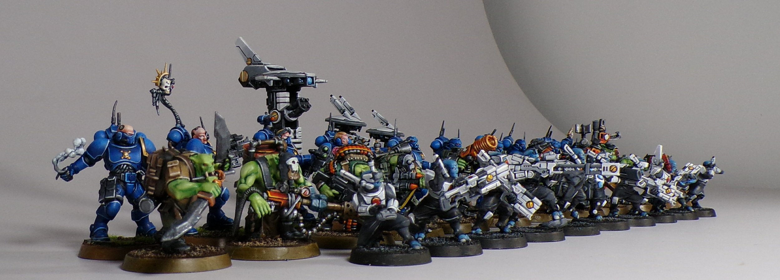 Painting 40k Kill Teams! - Tau, Ultramarines and Orks — Paintedfigs ...