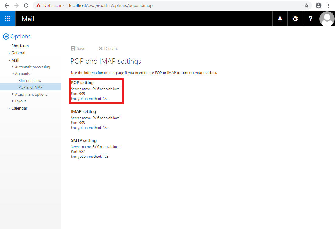 Einrichtung POP3, IMAP4 und SMTP auf Exchange 2016 — ESCde GmbH