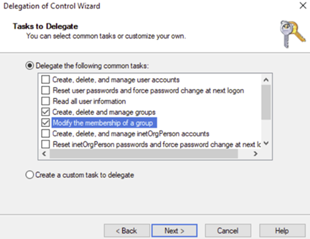 Delegierung von Berechtigungen in Active Directory und Aktivierung der Remote Server ...