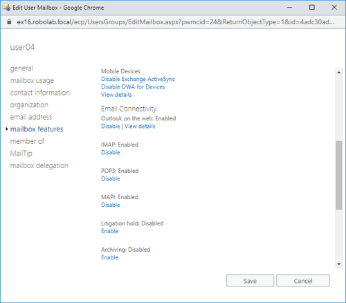 Einrichtung POP3, IMAP4 und SMTP auf Exchange 2016 — ESCde GmbH