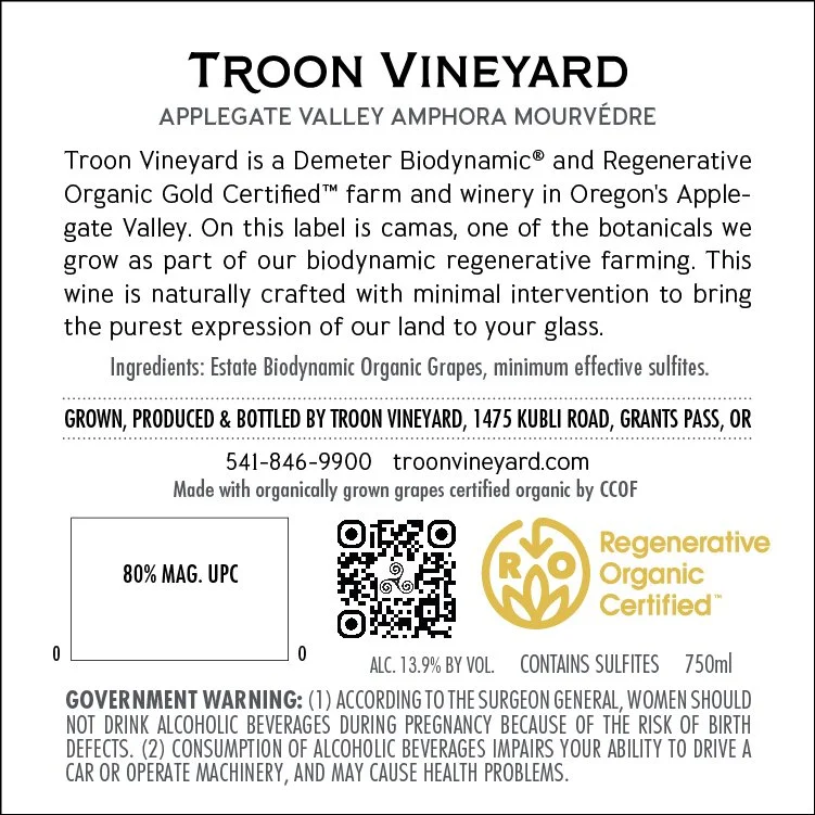 Amphora Mourvèdre — Troon Vineyard
